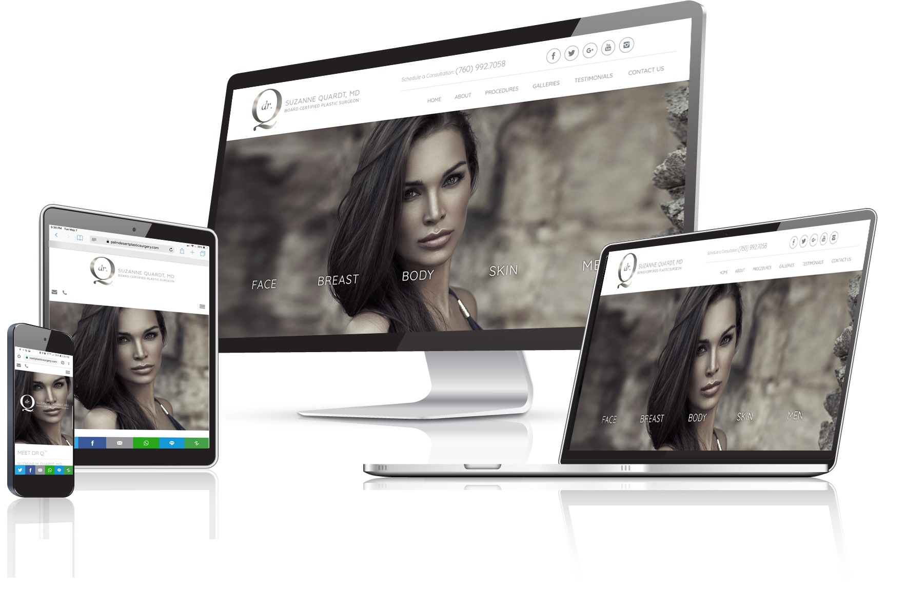 Custom Website Design Development For Plastic Surgery Practices California